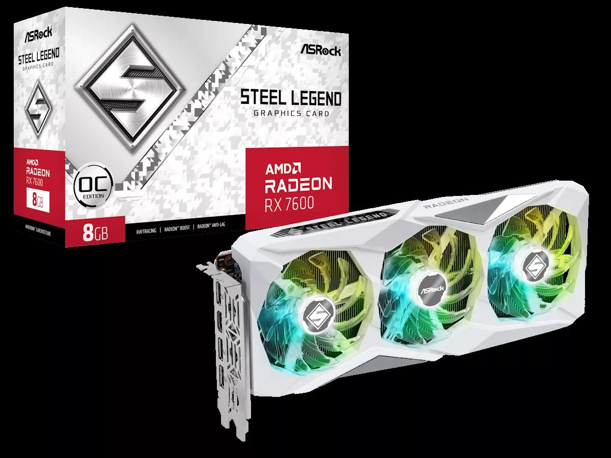 ASRock AMD Radeon RX 7600 Steel Legend 8GB OC